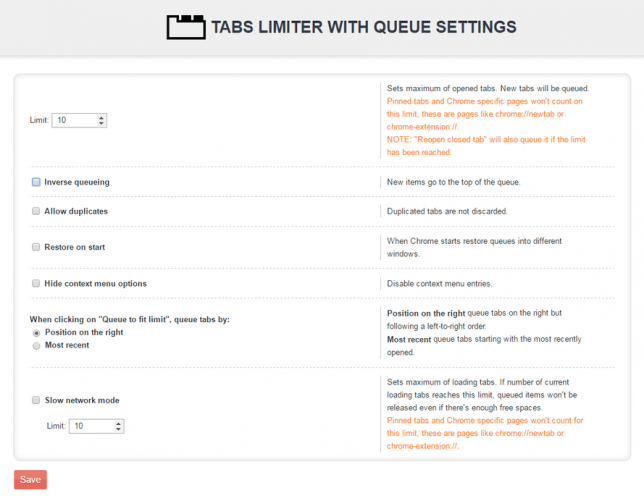 開けるタブの個数を制限し、指定数以上のタブが自動で “ 表示待ちリスト ” に送られるようにするChrome 拡張「Tabs limiter with queue」 – GIGA！無料通信