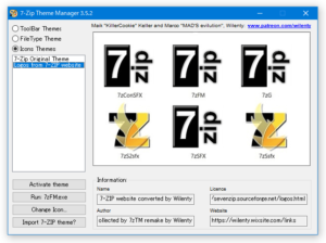7-Zip の外観や拡張子別アイコンを、モダンにすることができる 7-Zip 用テーマ管理ツール「7-Zip Theme Manager ...