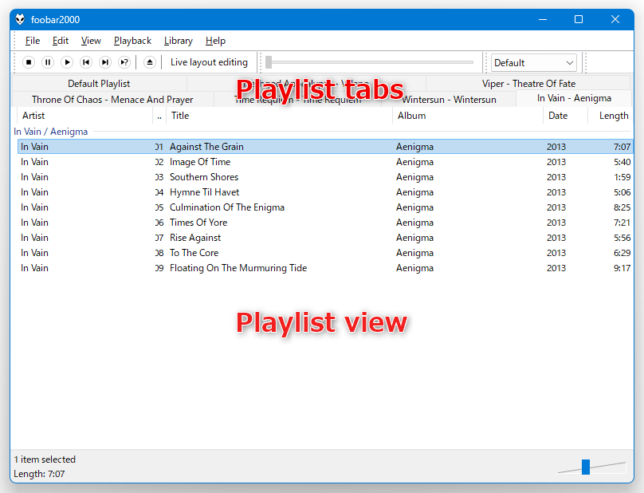 foobar2000 のインターフェースを自在にカスタマイズできるようにするコンポーネント「Columns UI」 – GIGA！無料通信