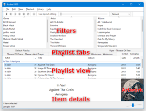 foobar2000 のインターフェースを自在にカスタマイズできるようにするコンポーネント「Columns UI」 – GIGA！無料通信