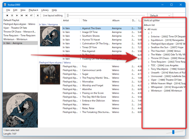 foobar2000 のインターフェースを自在にカスタマイズできるようにするコンポーネント「Columns UI」 – GIGA！無料通信