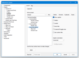 foobar2000 のインターフェースを自在にカスタマイズできるようにするコンポーネント「Columns UI」 – GIGA！無料通信