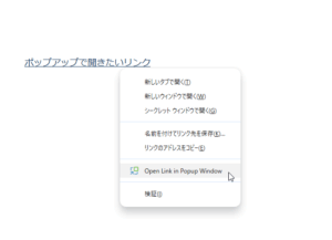 リンク先 / 画像 / 選択したテキストの検索結果 を、小さいポップアップウインドウ内に開けるようにする Chrome 拡張機能 ...